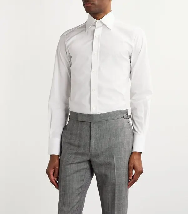 TOM FORD Cotton Poplin Shirt - White