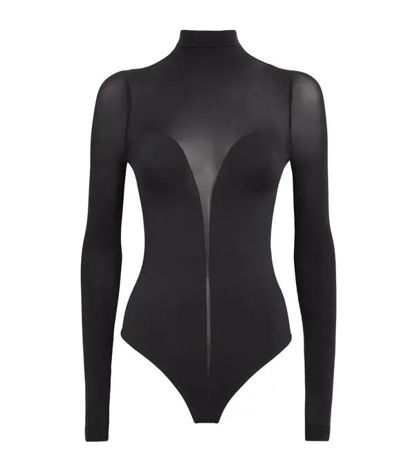 Wolford High-neck Bustier Bodysuit