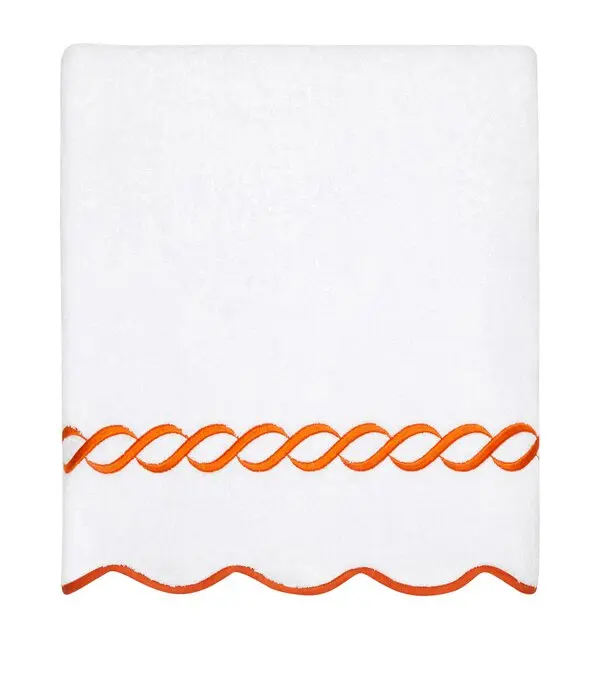 PRATESI Cotton Treccia Bath Towel - Orange