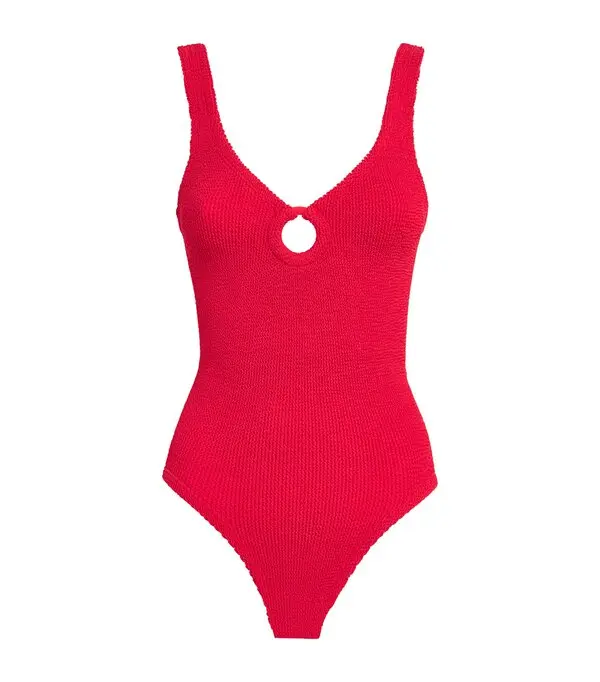 Hunza G Coverage Celine One Piece Swimsuit - Red