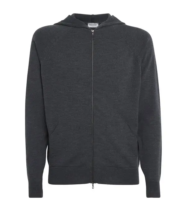 John Smedley Extra Fine Merino Wool Carty Zip-up Hoodie