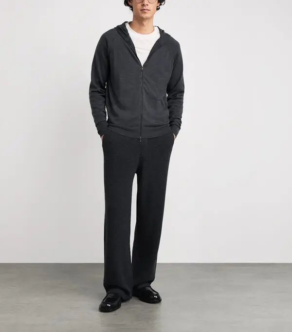 John Smedley Extra Fine Merino Wool Carty Zip-up Hoodie