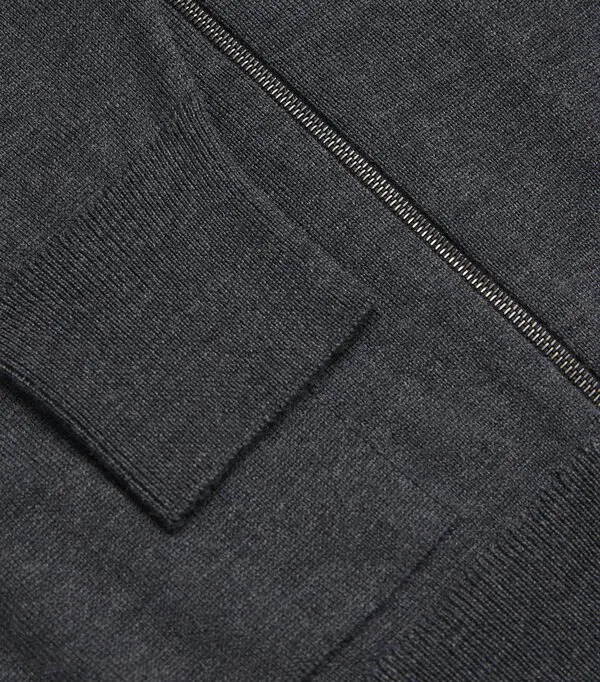 John Smedley Extra Fine Merino Wool Carty Zip-up Hoodie
