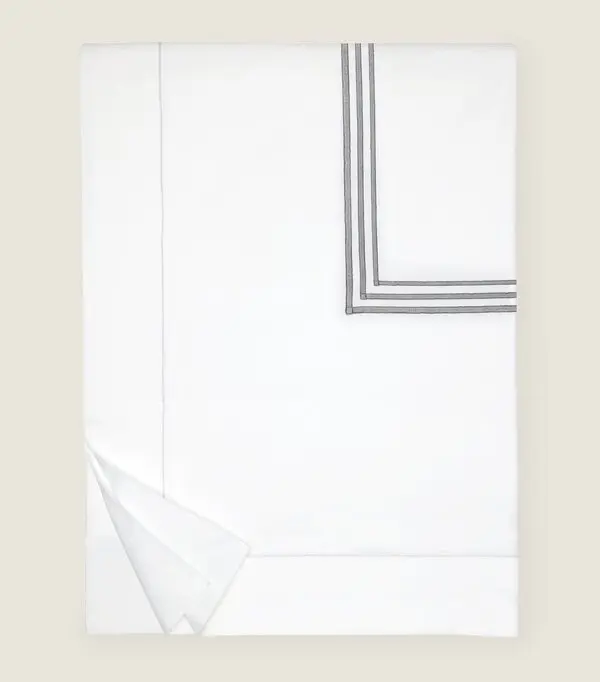 PRATESI Tre Righe Super King Duvet Cover - Grey