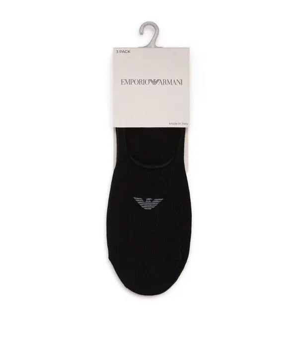 Emporio Armani Invisible Logo Socks - Black