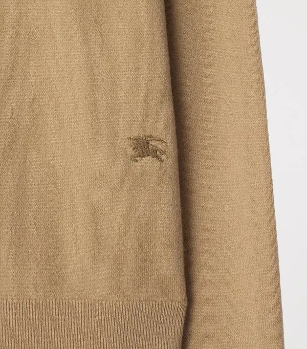 Burberry Cashmere Equestrian Knight Design Cardigan