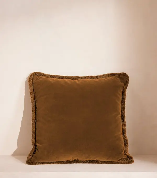 SOHO HOME Velvet Margeaux Cushion - Yellow
