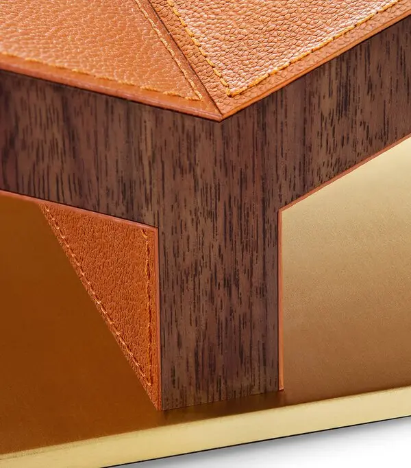 Assouline Walnut-leather Classic Collector Bookstand