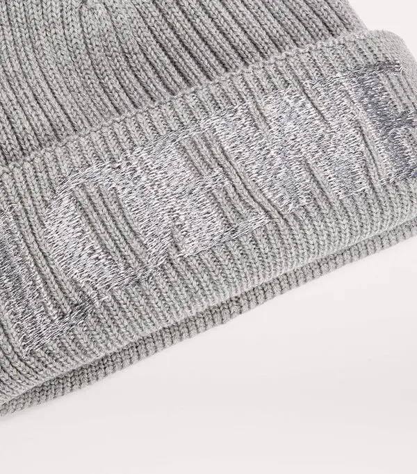 Loewe Wool Logo Beanie - Grey
