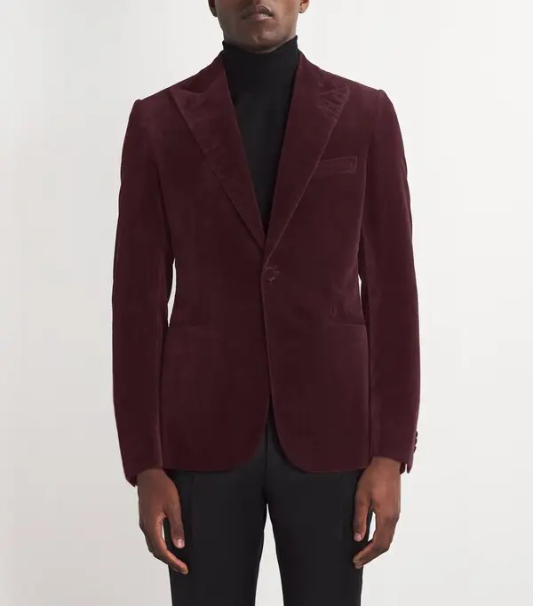 Brioni Velvet Single-breasted Blazer