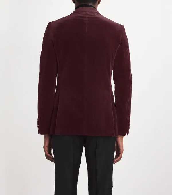 Brioni Velvet Single-breasted Blazer