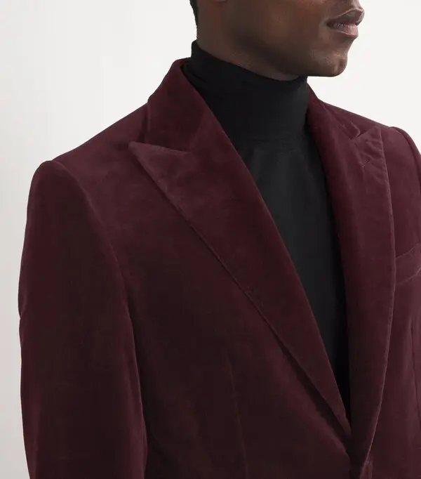 Brioni Velvet Single-breasted Blazer