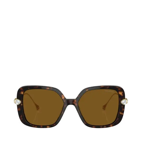 SWAROVSKI Oversized Sk6011 Sunglasses - Brown