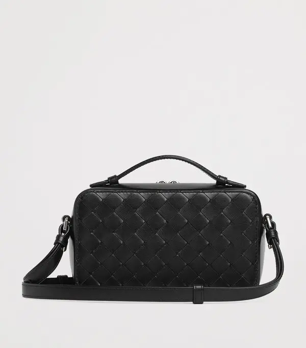 Bottega Veneta Leather Intrecciato Getaway Phone Pouch