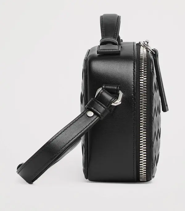 Bottega Veneta Leather Intrecciato Getaway Phone Pouch