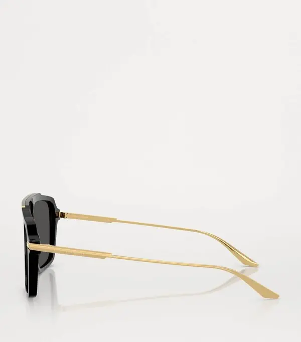 Dolce & Gabbana Acetate Aviator Sunglasses - Black