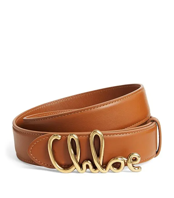 Chloé Iconic Calfskin Belt - Brown
