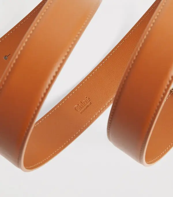 Chloé Iconic Calfskin Belt - Brown