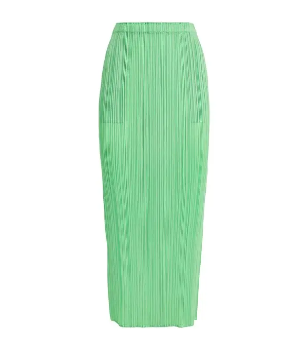 Issey Miyake Basics Midi Skirt - Green