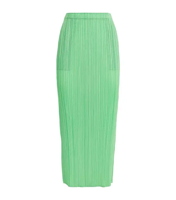Issey Miyake Basics Midi Skirt - Green