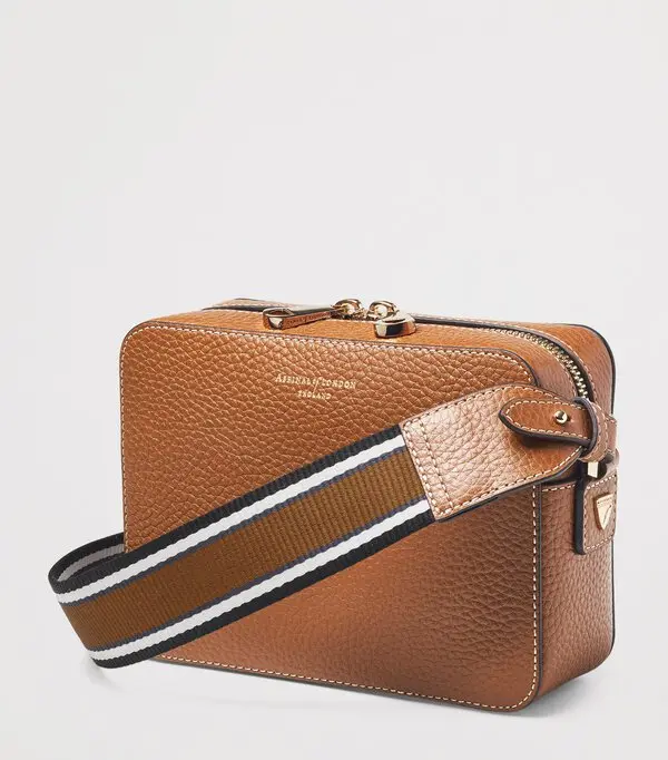 ASPINAL OF LONDON Leather Camera Bag - Brown