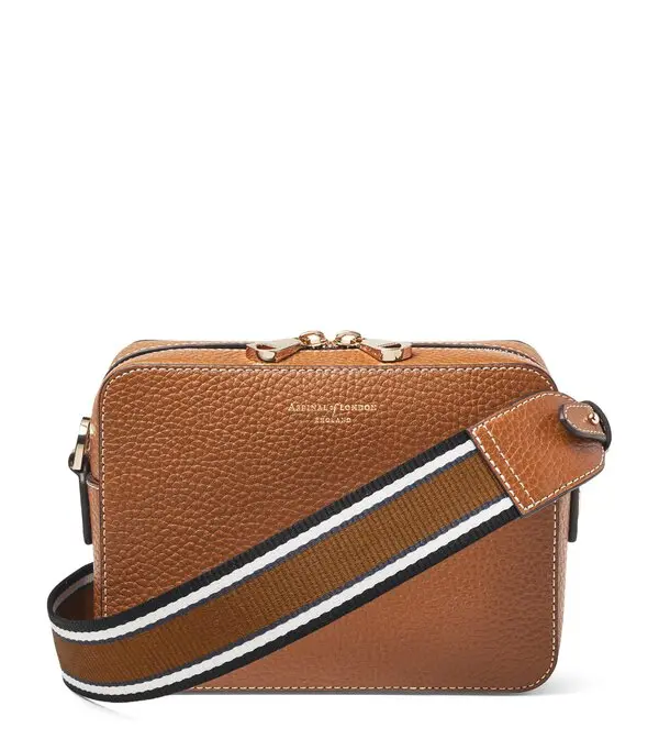 ASPINAL OF LONDON Leather Camera Bag - Brown