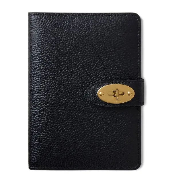 Mulberry Leather Darley Passport Holder - Black