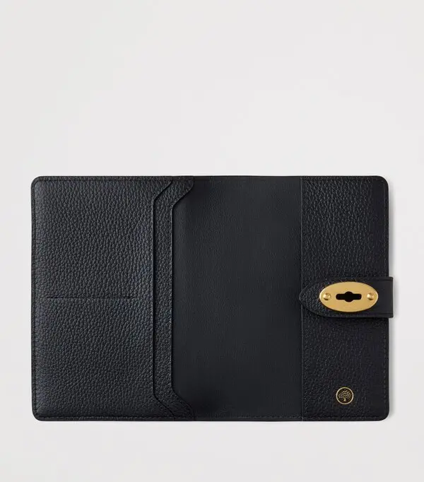 Mulberry Leather Darley Passport Holder - Black