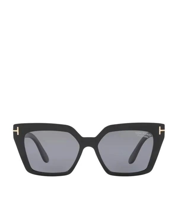TOM FORD Acetate Winona Cat Eye Sunglasses - Black