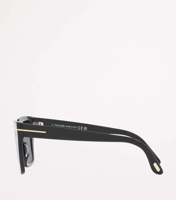 TOM FORD Acetate Winona Cat Eye Sunglasses - Black