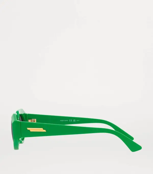 Bottega Veneta Oval Sunglasses - Green