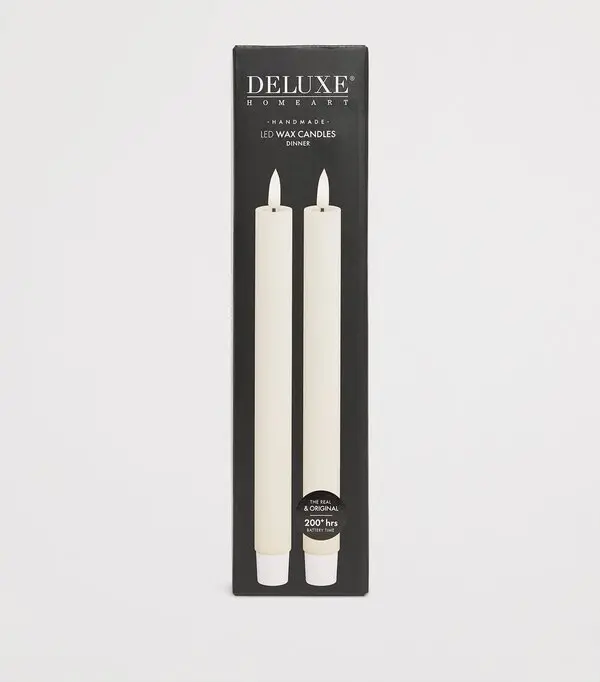 DELUXE HOMEART Wax Led Dinner Candles