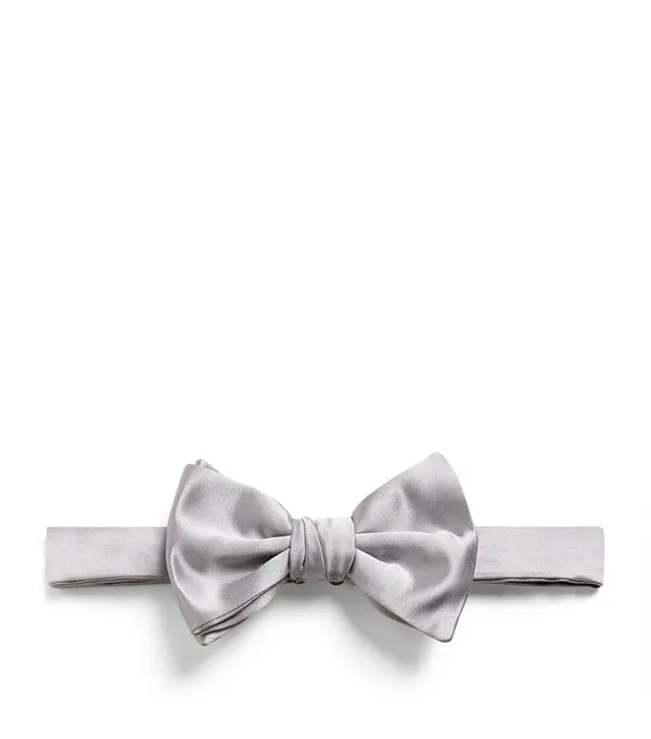 Emporio Armani Silk Bow Tie - Grey