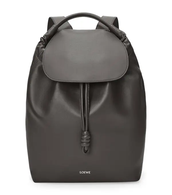 Loewe Leather Flamenco Backpack - Grey