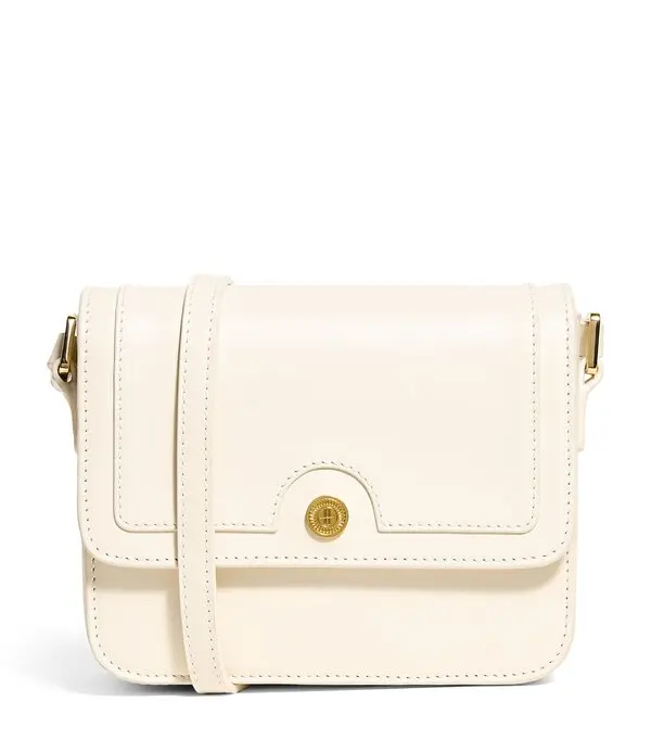 Harrods Leather Camera Bag - Ivory
