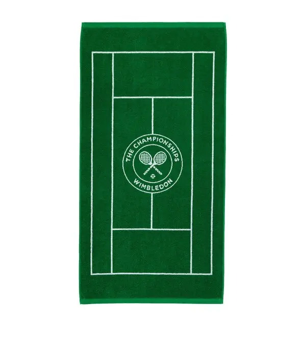 CHRISTY X Wimbledon Tennis Court Bath Towel - Green