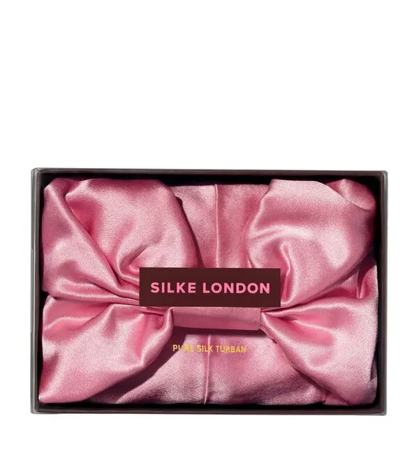SILKE LONDON Mulberry Silk Hair Bonnet - Pink