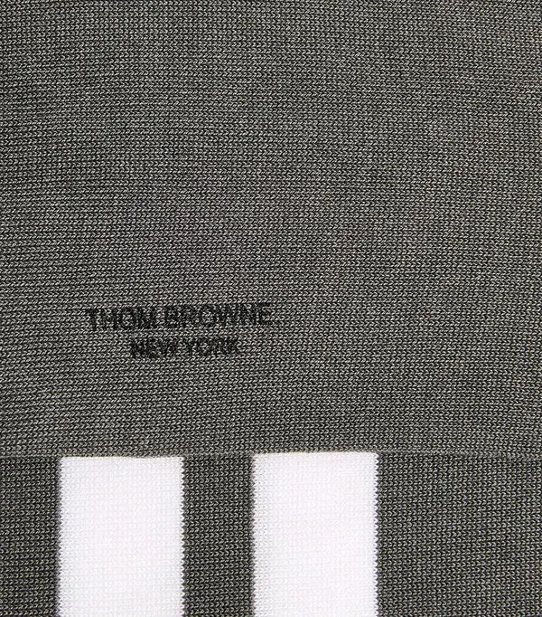 Thom Browne Cotton-blend 4-bar Over-the-calf Socks