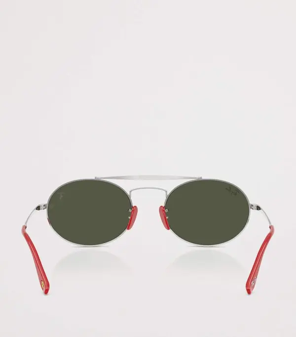 Ray-ban Metal Oval Sunglasses - Silver