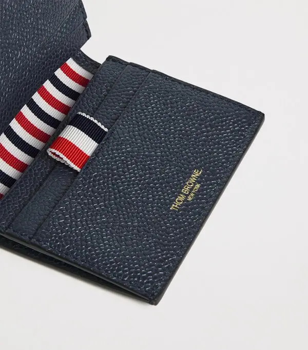Thom Browne Leather Double Card Holder