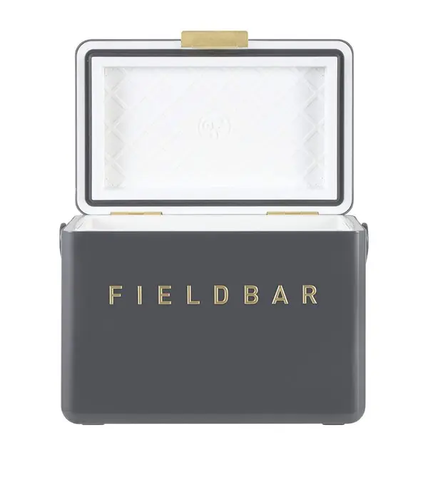 FIELDBAR Mini Bar Cooler Box With Leather Sling - Grey
