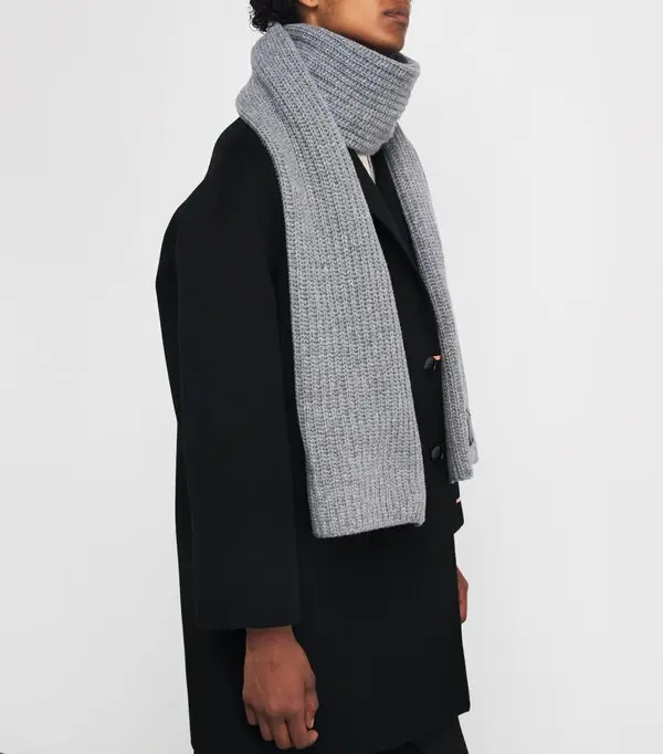 Max Mara Virgin Wool Knitted Scarf