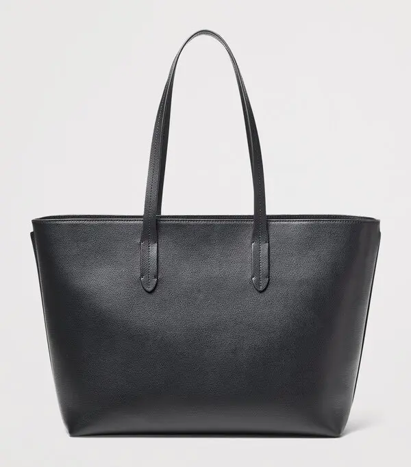 ASPINAL OF LONDON Leather East West Tote Bag - Black