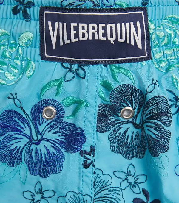 Vilebrequin Embroidered Mistral Swim Shorts - Blue