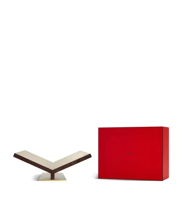 Assouline Walnut-leather Classic Collector Bookstand