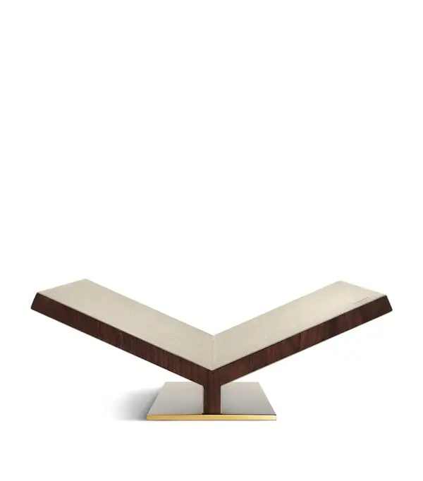 Assouline Walnut-leather Classic Collector Bookstand