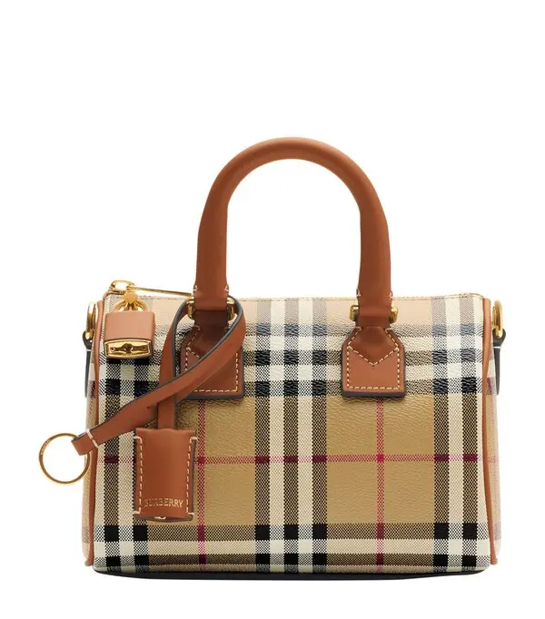Burberry Mini Check Bowling Bag