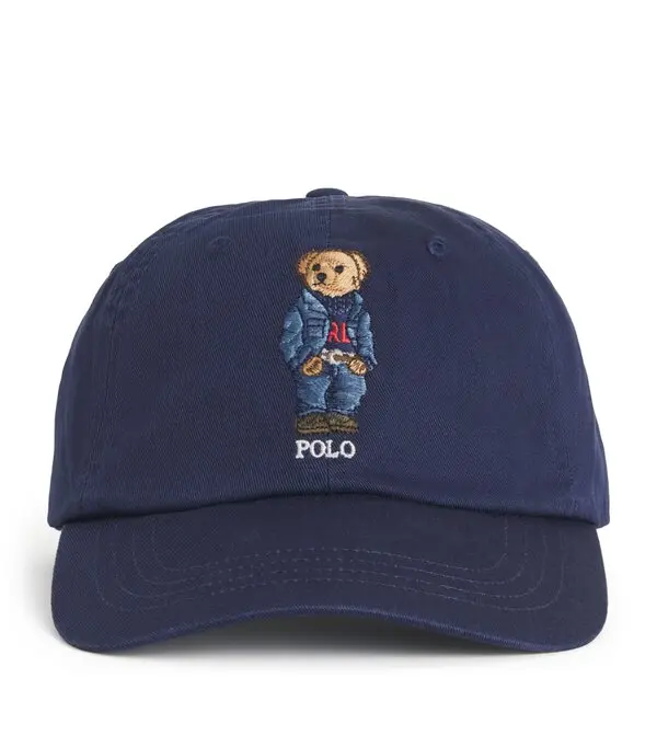 Polo Ralph Lauren Cotton Polo Bear Baseball Cap - Navy