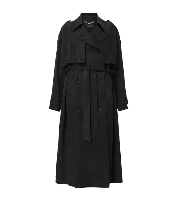 ALLSAINTS Linnie Trench Coat - Black