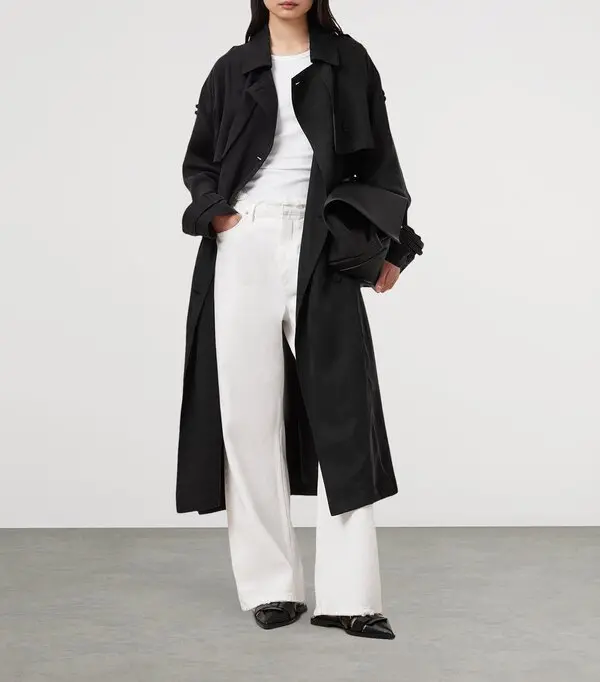 ALLSAINTS Linnie Trench Coat - Black